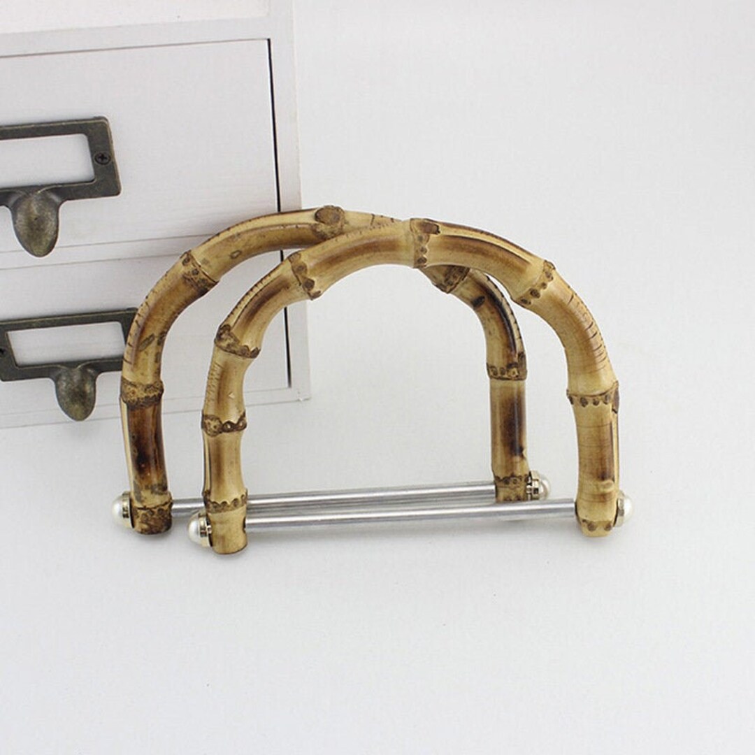 1pair Bamboo Handle Bamboo Purse Handle Bamboo Bag Handles Bag Hardware ...