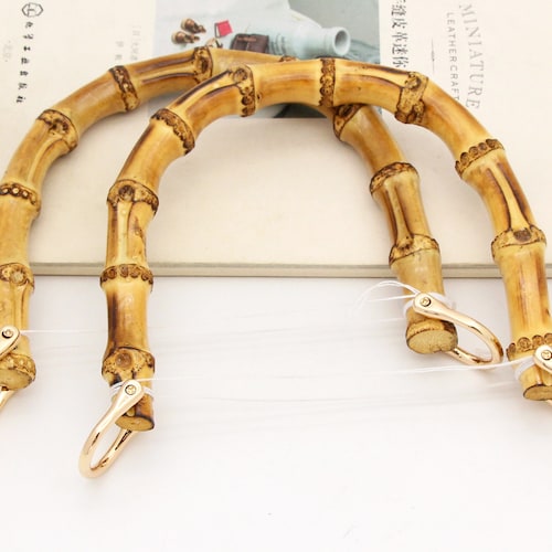 1pair Bamboo Handle Bamboo Purse Handle Bamboo Bag Handles - Etsy