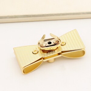 Purse Lock Twist Lock Bow Shape Bag Lock Purse Clasp Turn Lock Bag ...