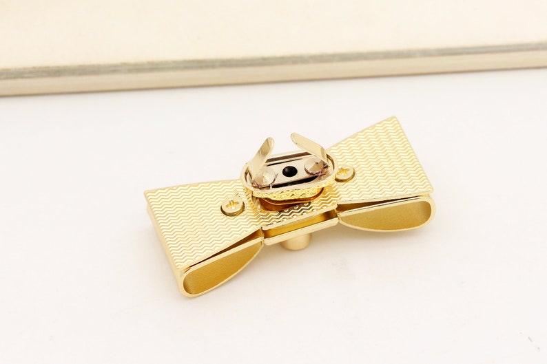 Purse Lock Twist Lock Bow Shape Bag Lock Purse Clasp Turn Lock Bag ...