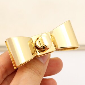Purse Lock Twist Lock Bow Shape Bag Lock Purse Clasp Turn Lock Bag ...