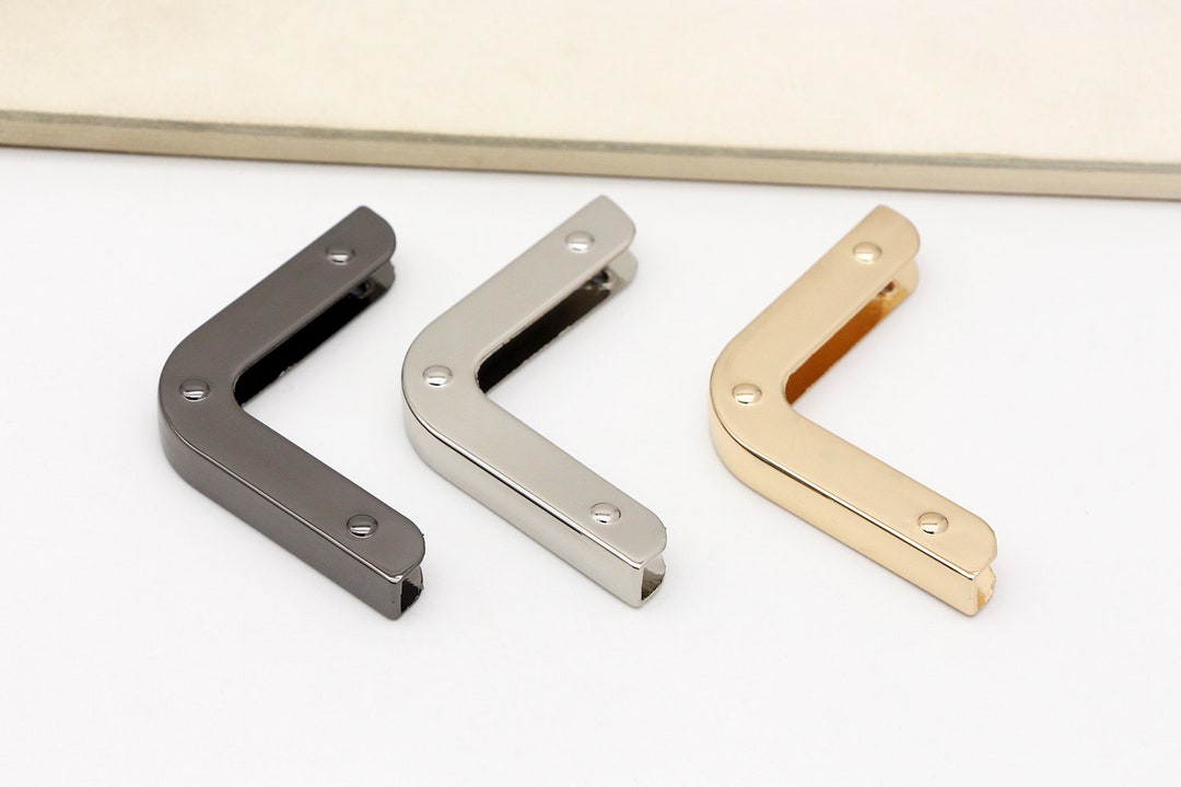 4pcs Purse Corner Protecter Metal Corner Leather Clip Bag Hardware - Etsy