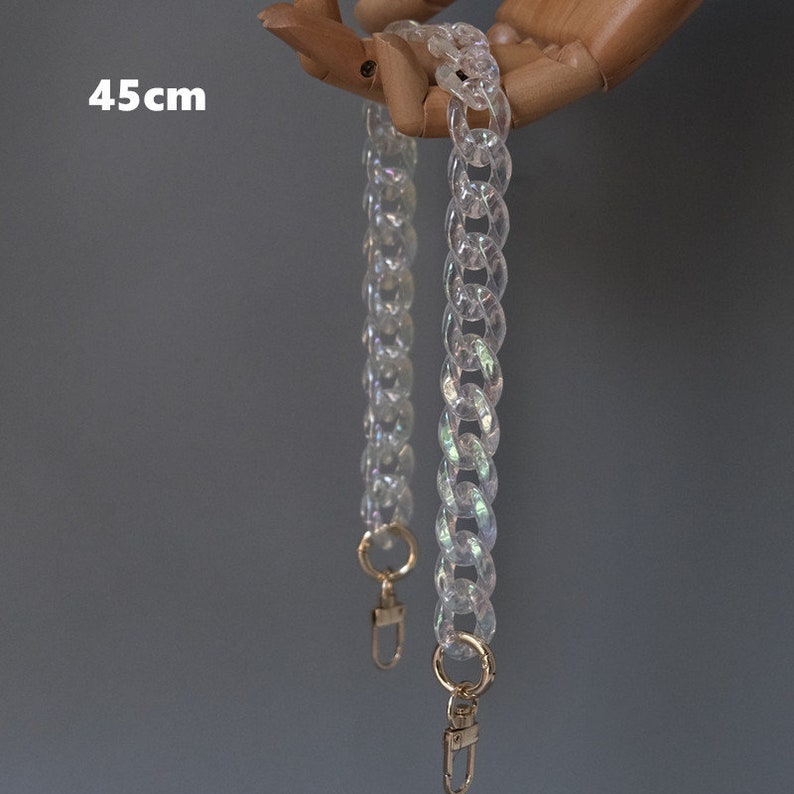 Bag Chain With Swivel Clasp Acrylic Chain Transparent Chain - Etsy