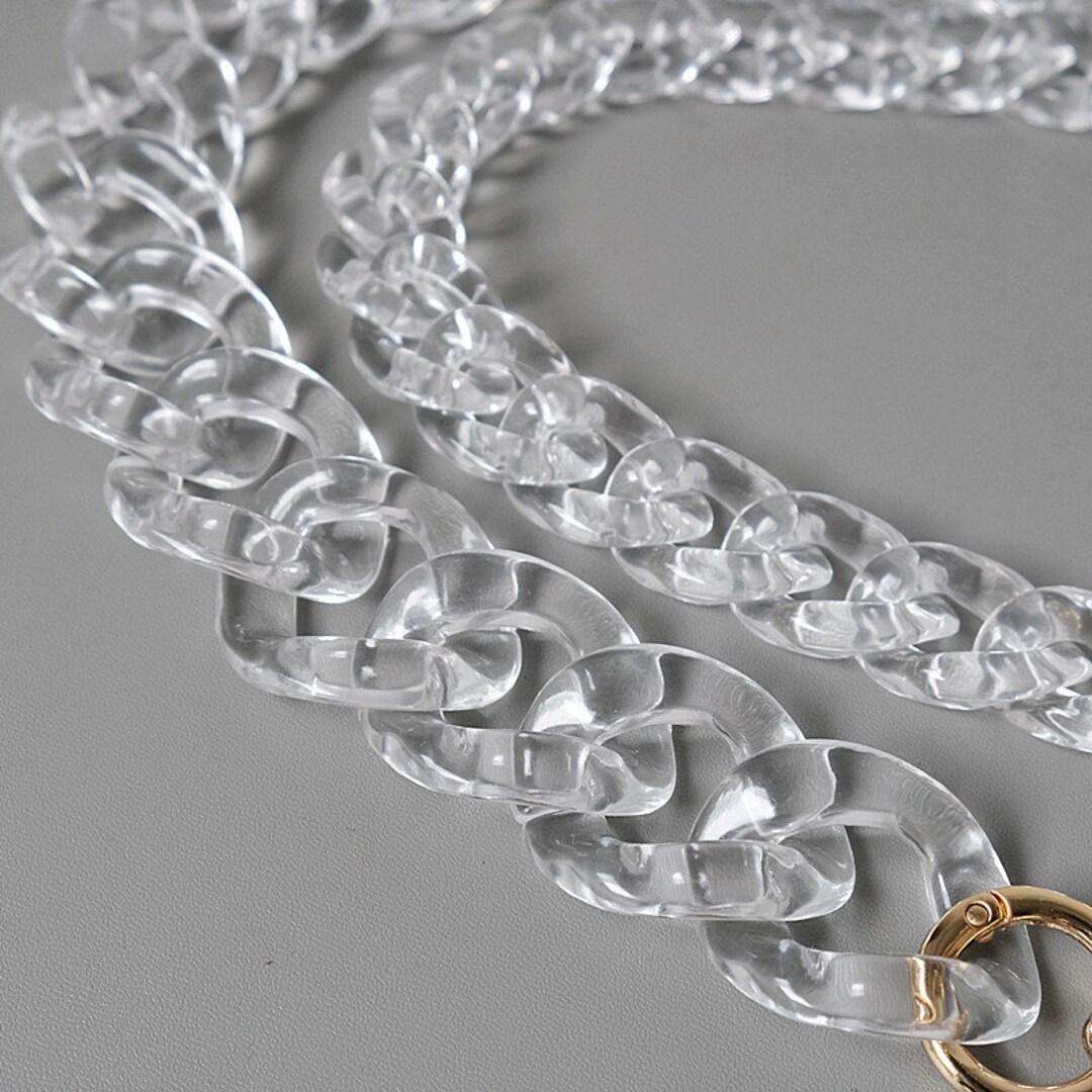 Transparent Acrylic Chain Bag Chain Purse Chain Bag Handle Bag Strap ...