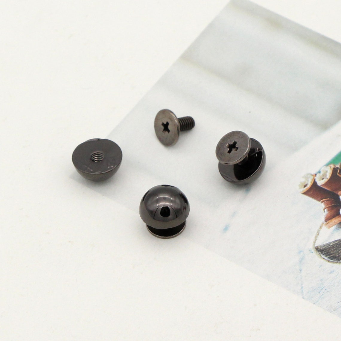 10set 10mm Screw Dome rivet Screw rivets screw back stud Purse | Etsy