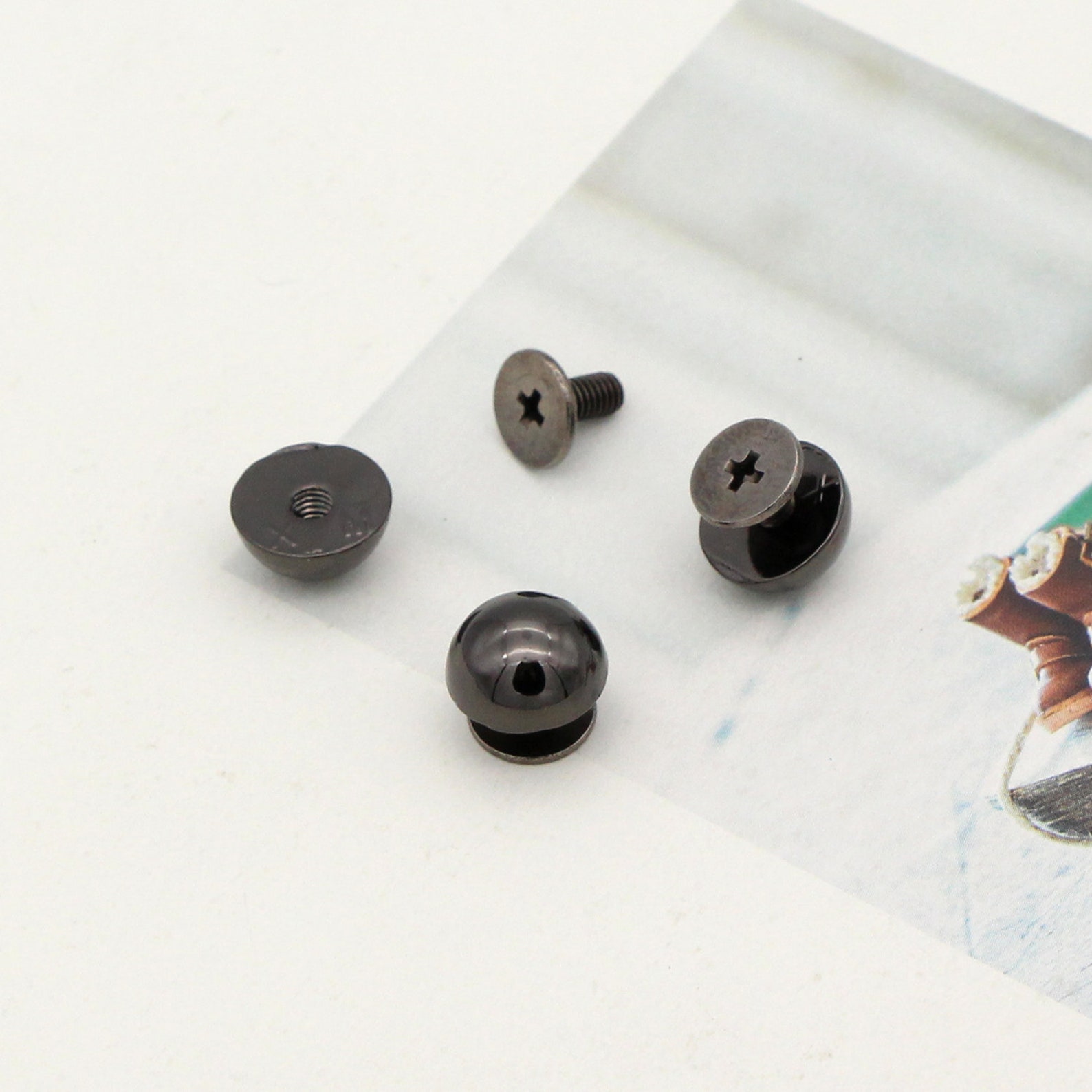 10set 10mm Screw Dome rivet Screw rivets screw back stud Purse | Etsy