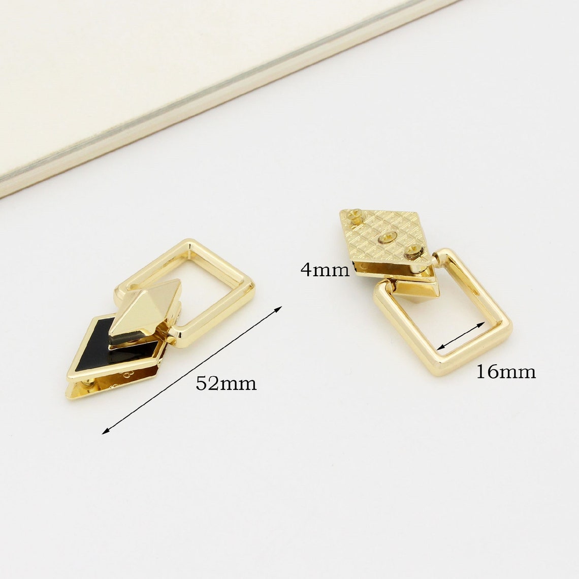 4pcs Gold Screw Connector Screw D Ring Bridge Buckle Chain - Etsy