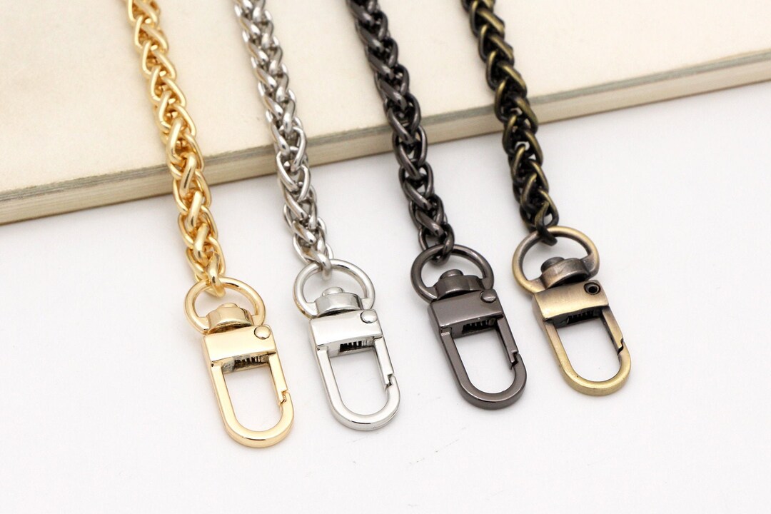 120cm Purse Chain With Swivel Clasps Twisted Chain Metal Bag Chain ...