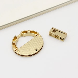 Purse Lock Gold Twist Lock Bag Lock Purse Locks Turn Lock Bag Hardware ...