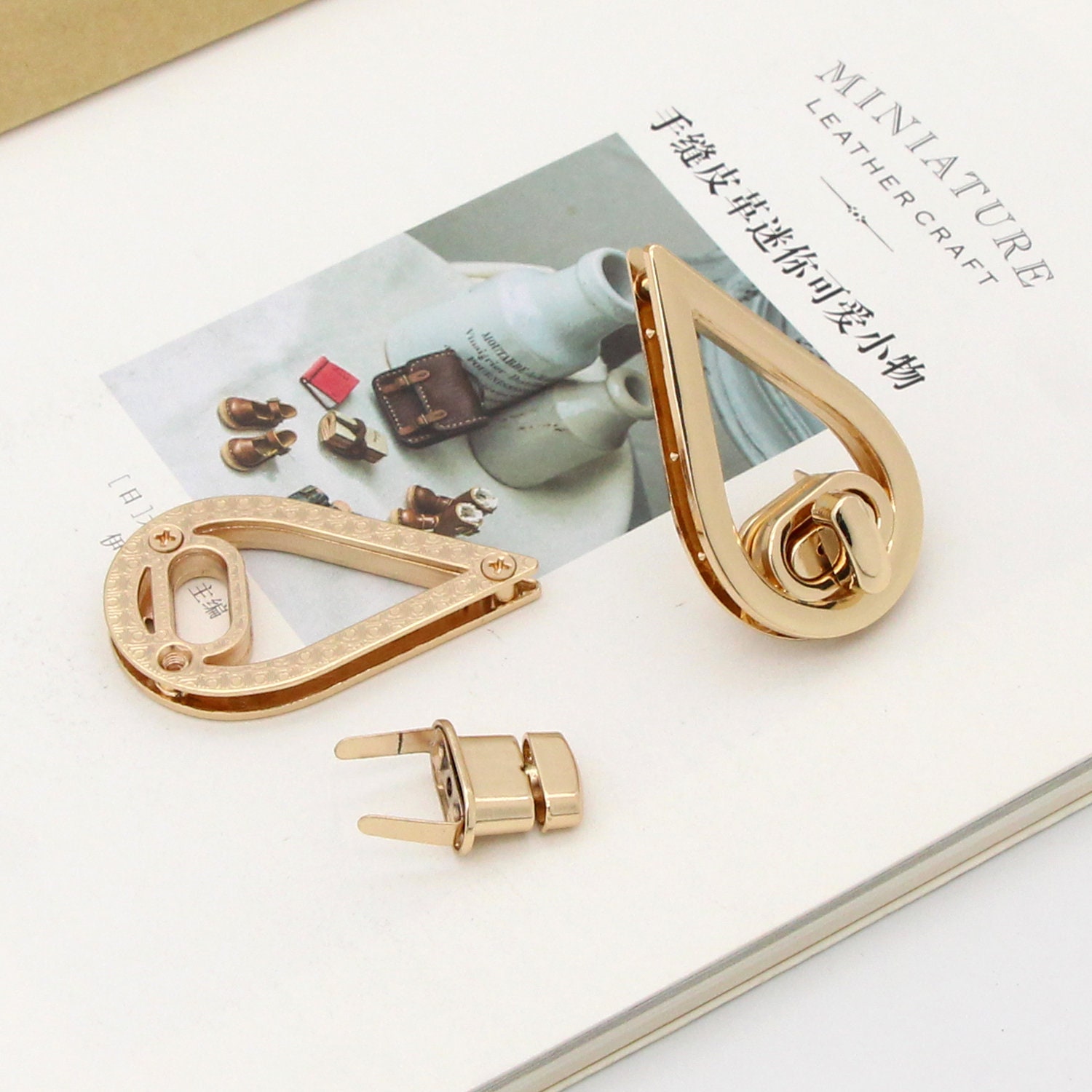 Purse Twist Lock Water Drop Purse Lock Bag Lock Metal Lock - Etsy