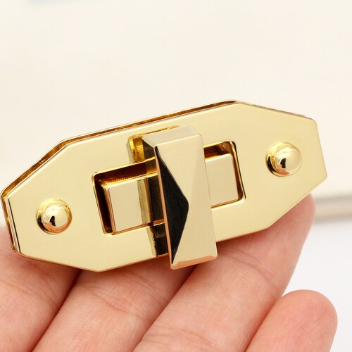 Twist Lock Fashion Bag Lock Gold Purse Lock Metal Lock Turn - Etsy