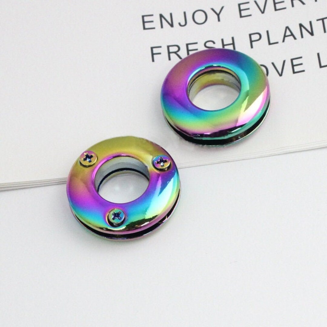 6set Rainbow Grommet Eyelet Alloy Eyelets Metal Grommets for Bag Chain ...