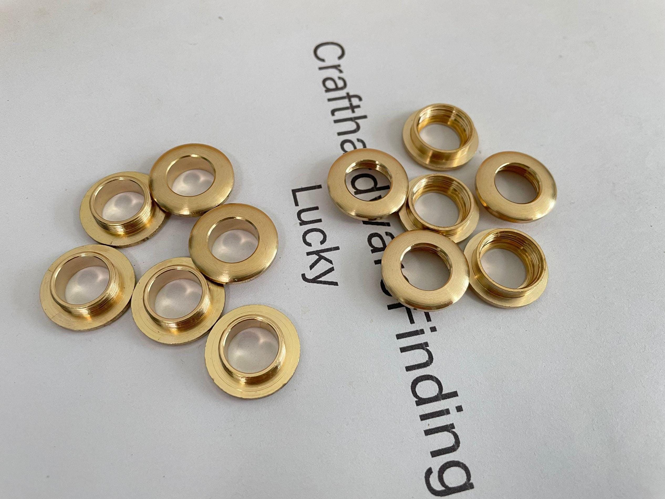4pcs Screw Grommet Eyelet Solid Brass Eyelets Metal Grommets for ...