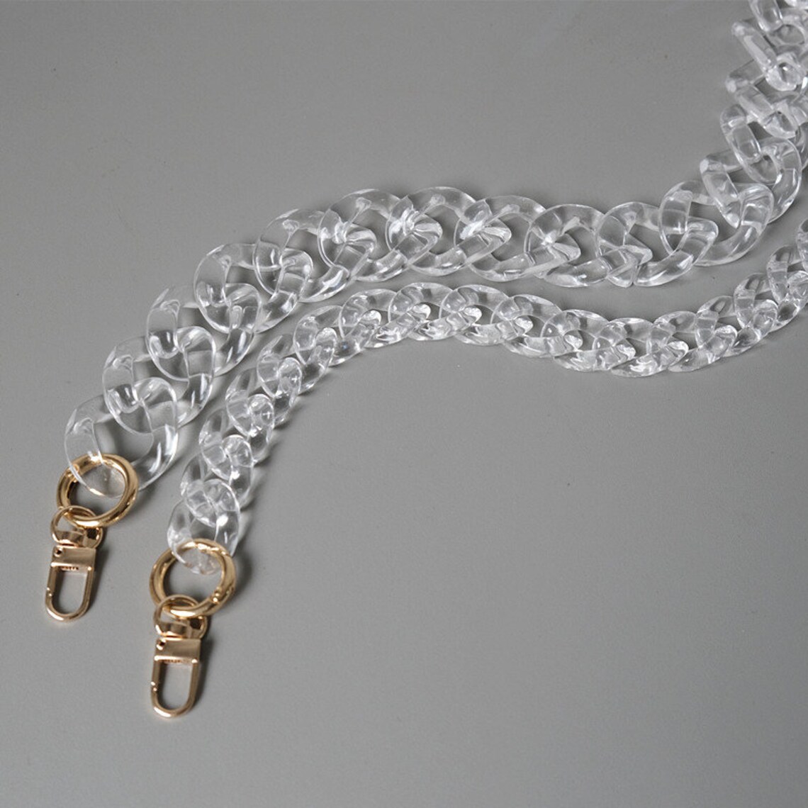 Transparent Acrylic Chain Bag Chain Purse Chain Bag Handle Bag - Etsy