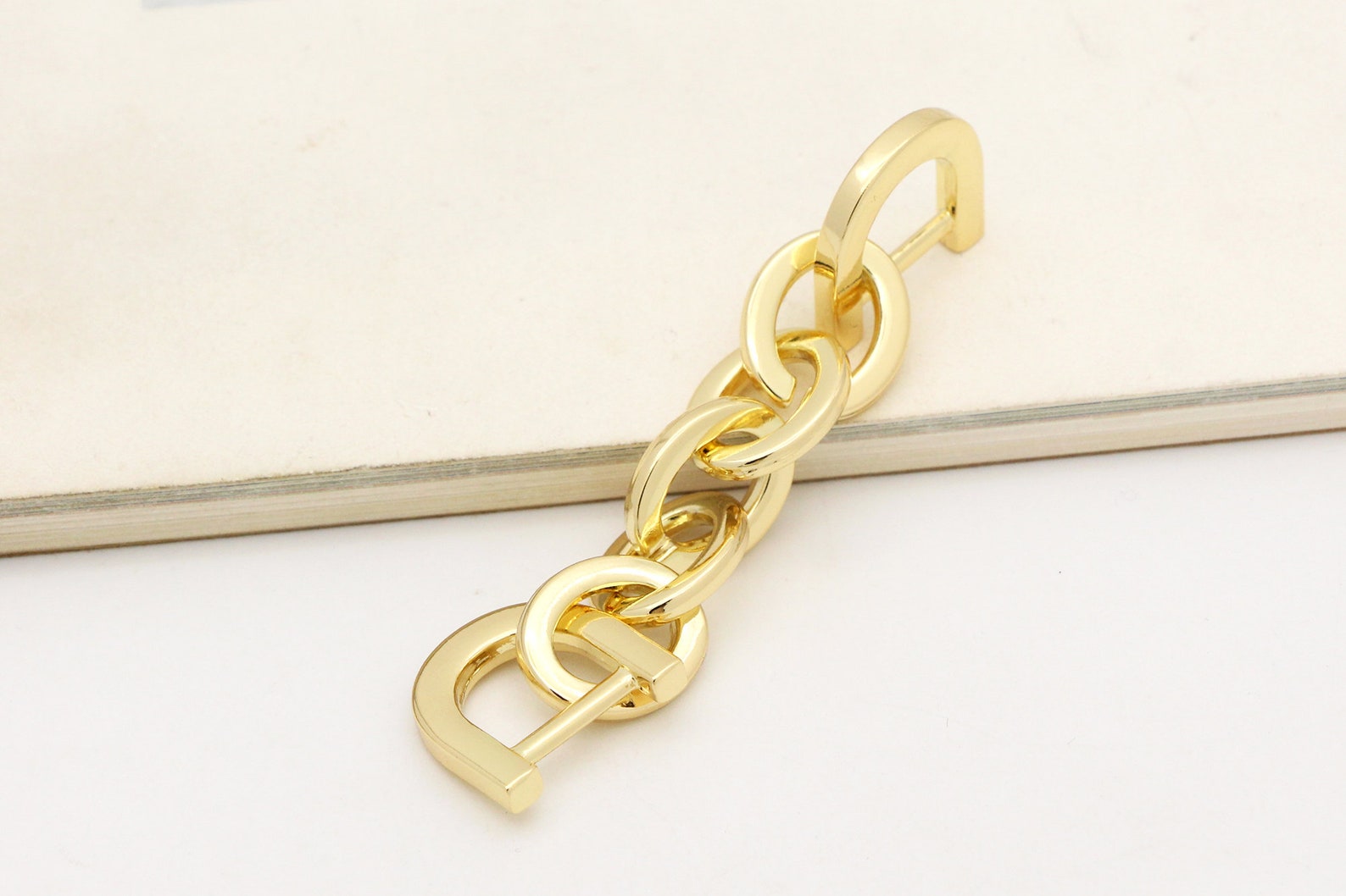 Gold Purse Chain With D Ring 9.5cm Bag Chain Short Chain Bag - Etsy