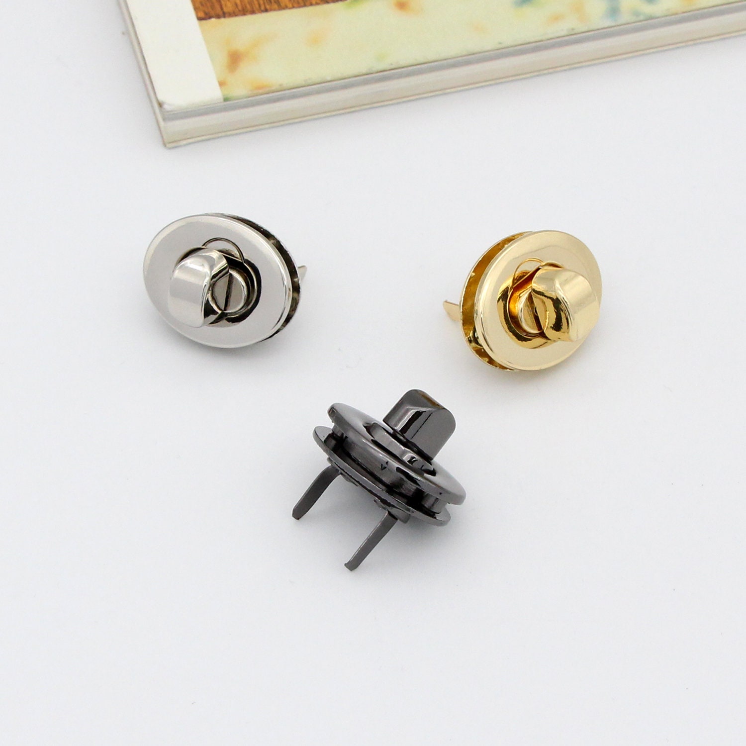 2set Gold Purse Twist Lock Oval Purse Locks Purse Clasp Turn - Etsy