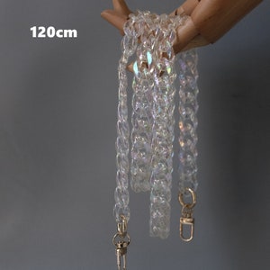 Bag Chain With Swivel Clasp Acrylic Chain Transparent Chain | Etsy UK