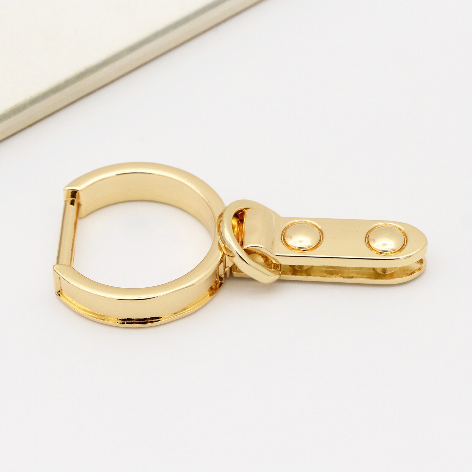 1pair Double Ring Bridge Buckle Gold Chain Connector Screw D | Etsy