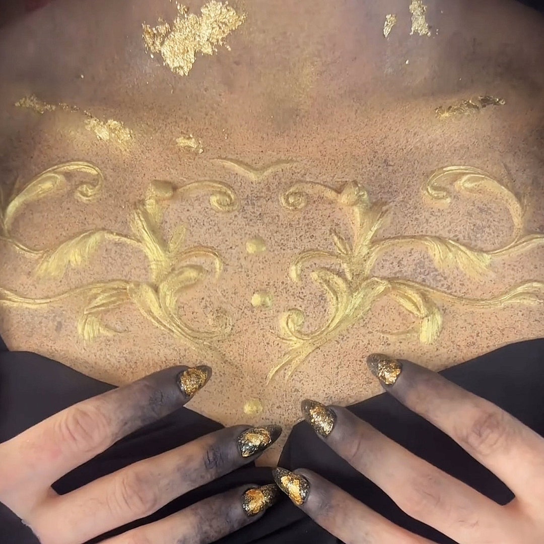 Filigree Chest Silicone Prosthetic Appliance // Encapsulated Silicone ...