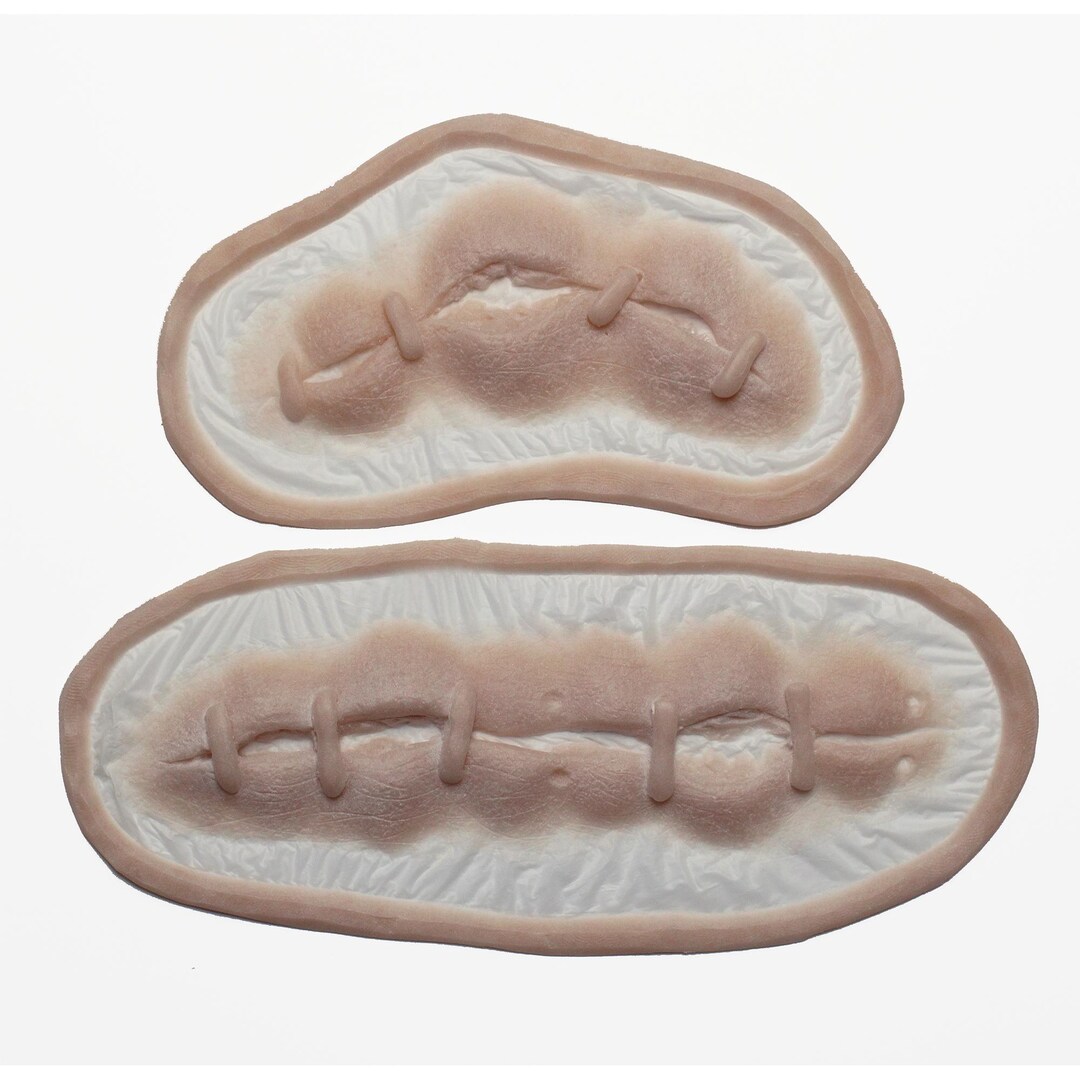 Frankenstein's Monster Suture Wounds Silicone Prosthetics // Halloween ...