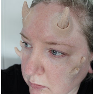 Silicone Horns Prosthetic Set // Encapsulated Silicone Appliances // FX ...