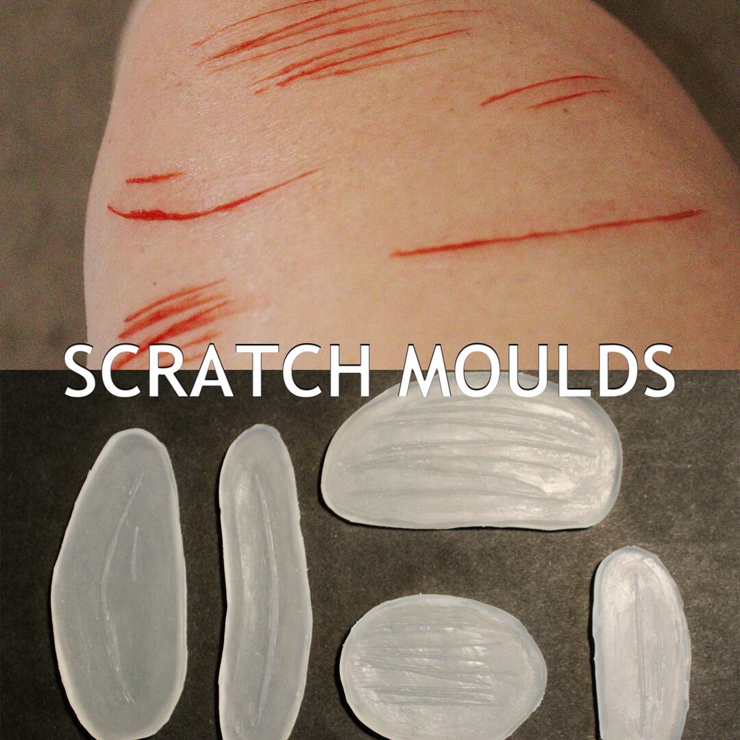 Scratch Wound Moulds // Five Silicone Moulds for Bondo // - Etsy