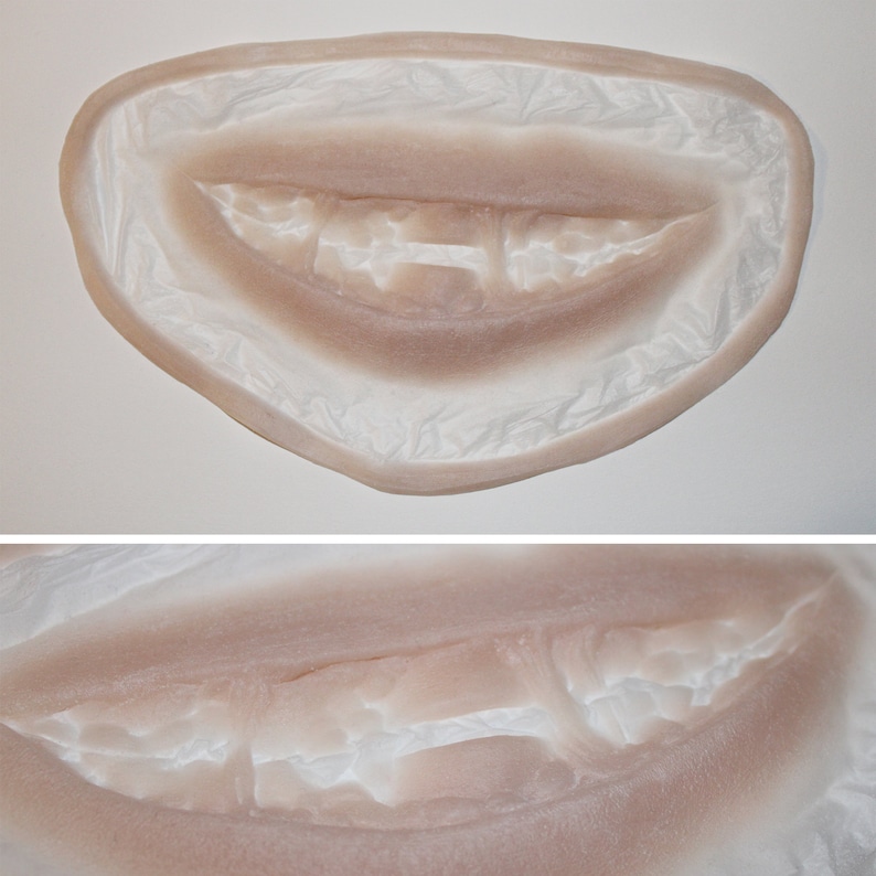 Large Deep Slit Throat // Encapsulated Silicone Prosthetic // - Etsy ...