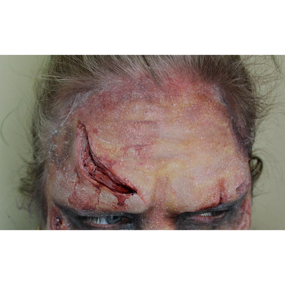 Zombie 2 Forehead Silicone Prosthetic // Character Horror Halloween Cosplay Film and TV // SFX ...