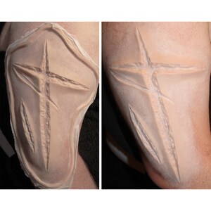 Large Slashes Wound Silicone Prosthetic // Encapsulated Silicone ...