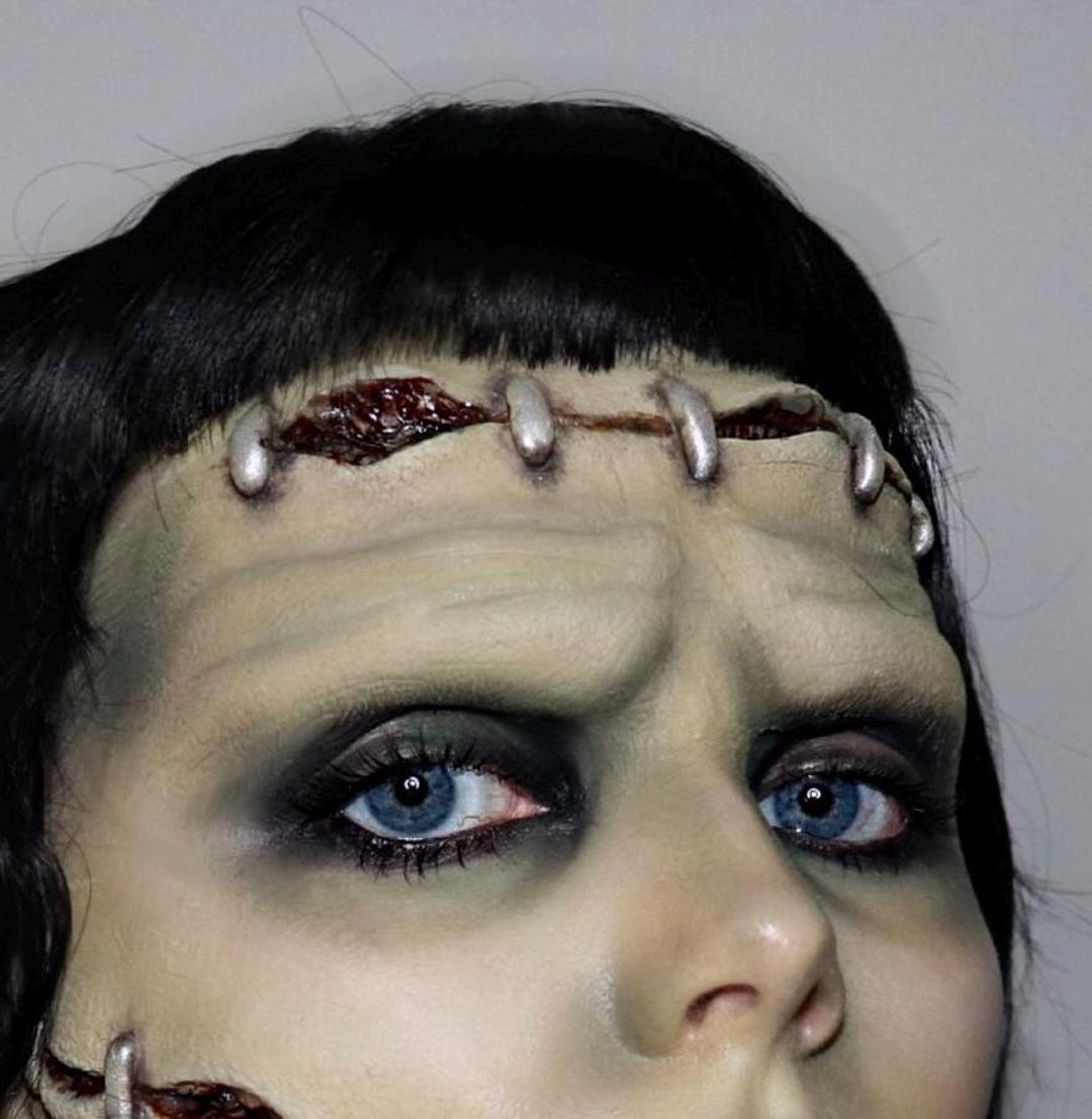 Frankenstein's Monster Forehead Silicone Prosthetic // Halloween Horror ...