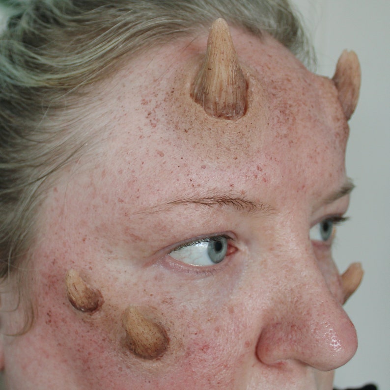 Silicone Horns Prosthetic Set // Encapsulated Silicone Appliances // FX ...