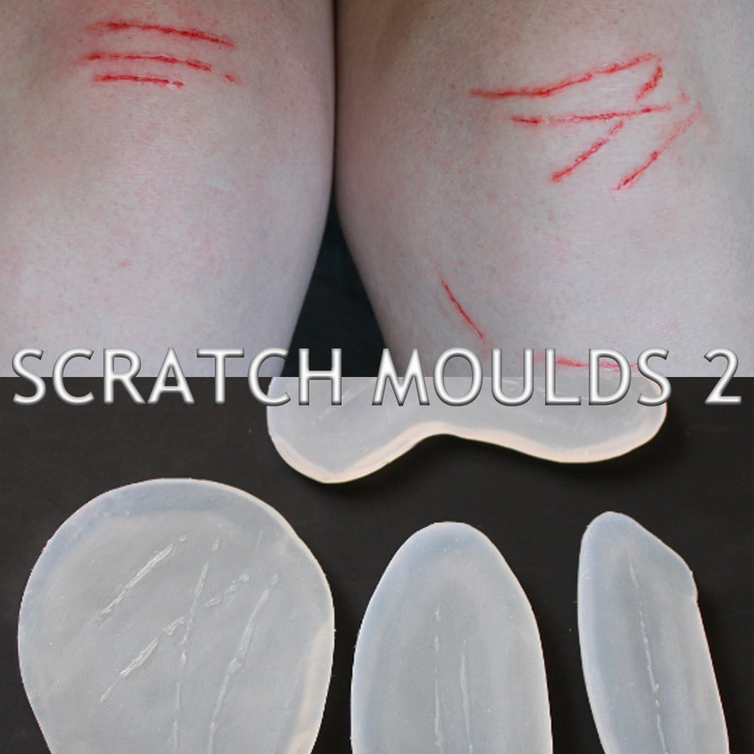 4 Scratches 2 Silicone Bondo Moulds for Professional Makeup Artists to ...