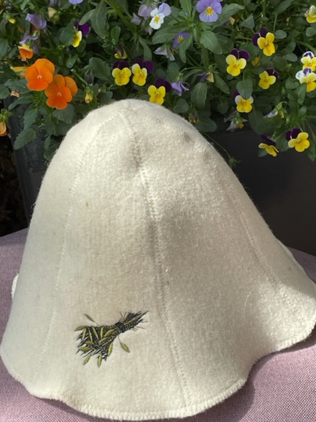Organic Wool Sauna Hat, Natural Wool Headwear - Etsy