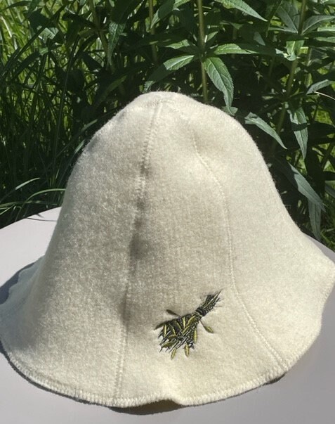 Organic Wool Sauna Hat, Natural Wool Headwear - Etsy
