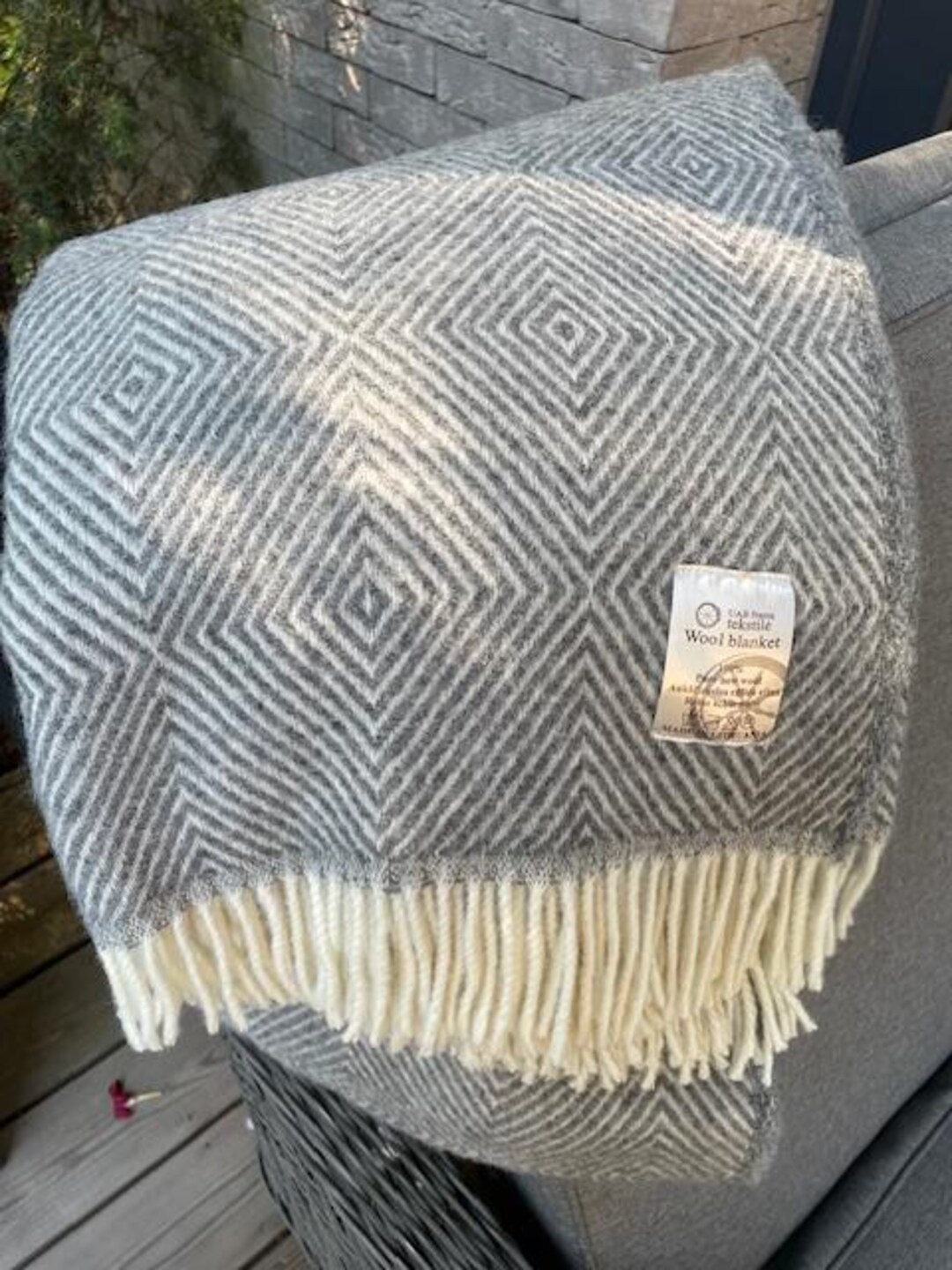 Extra Quality Sheep Wool Blanket: 100% Natural Wool Throw, Organic Wool ...