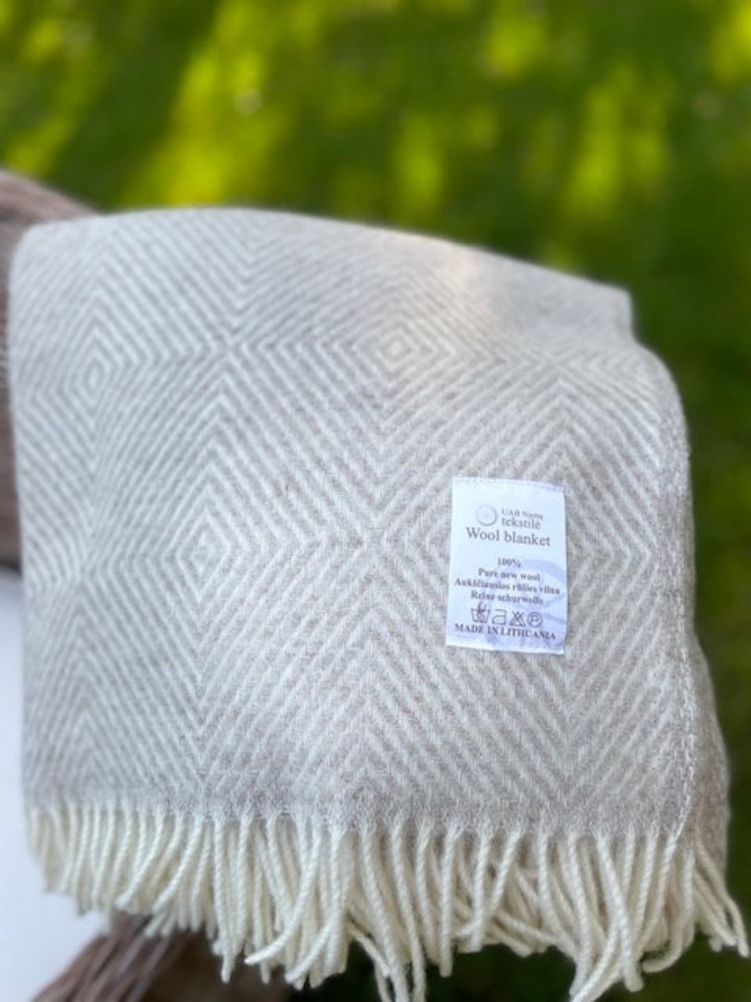 Highest Quality Large Soft Organic Sheep Wool Blanket 100% Natural Wool ...