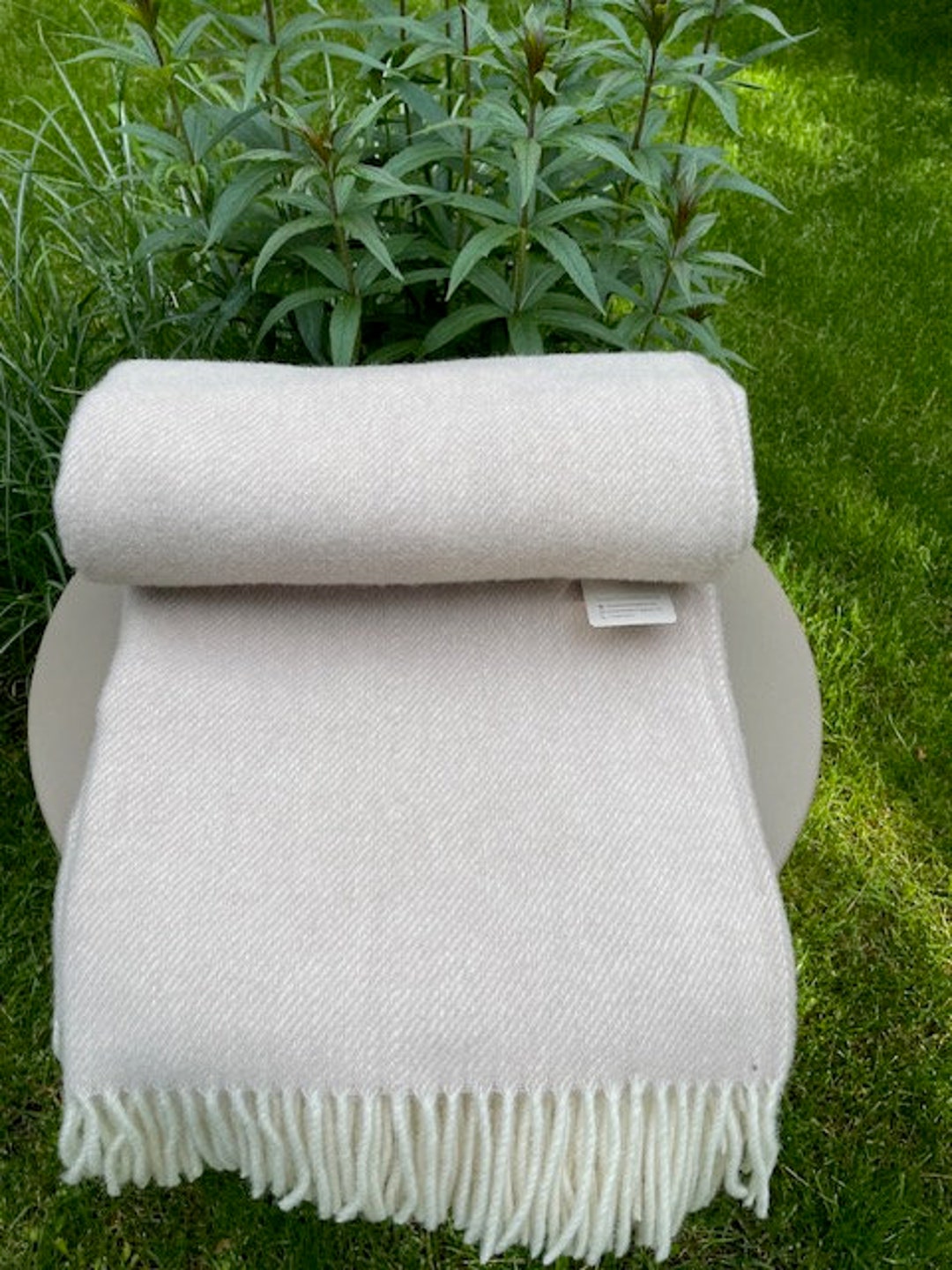 Highest Quality Sand Color Organic Sheep Wool Blanket 100% Natural Wool Throw Large Sofa Blanket ...
