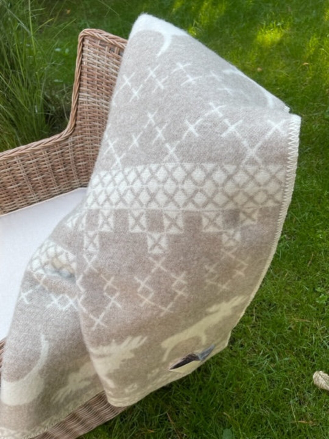 High-quality Organic Sheep Wool Blanket: Pure Natural Wool Throw With ...