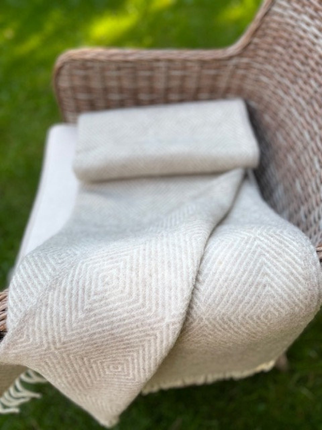 High-quality Organic Sheep Wool Blanket, Large Soft 100% Natural Wool ...