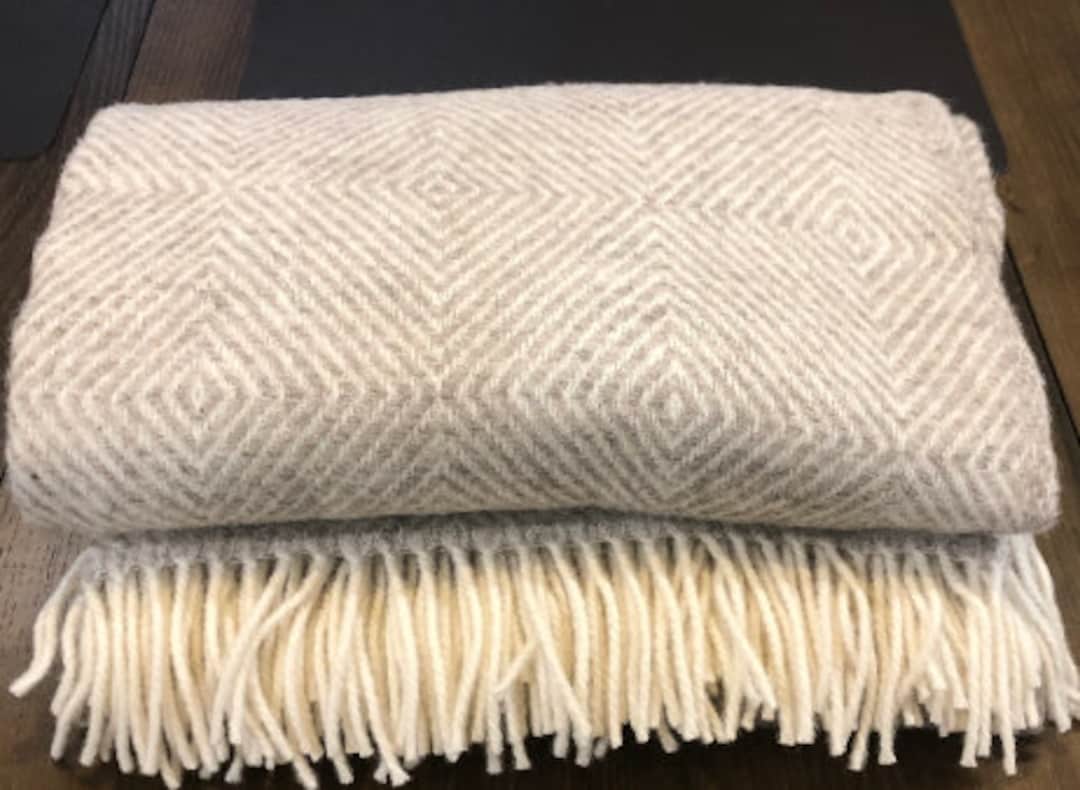 Extra Quality Sheep Wool Blanket 100% Natural Wool Throw - Etsy