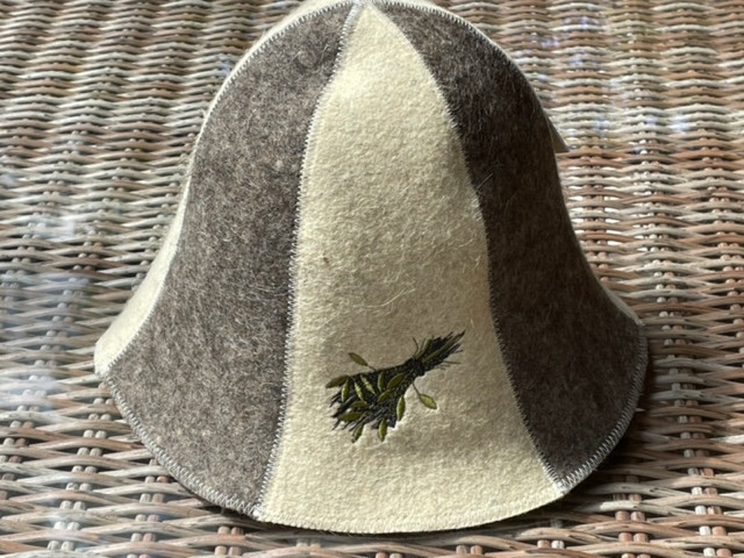 Organic Wool Sauna Hat & Elevated SPA Experience With Natural Wool ...