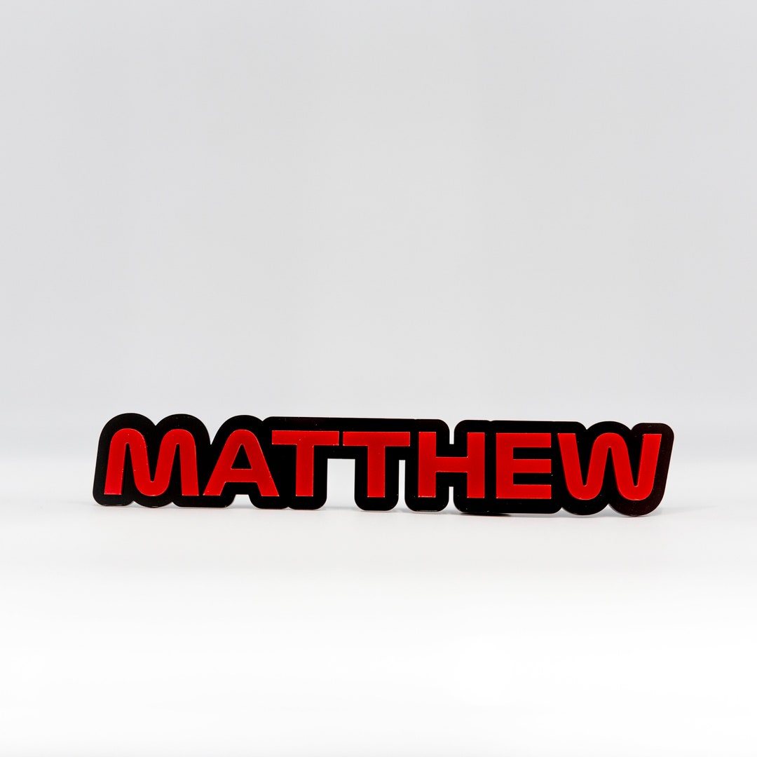 Personalised Formula One Bedroom Door Sign: Double Layered Acrylic Name ...