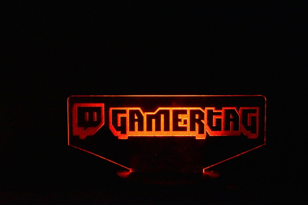 Personalised Gamertag LED Sign: Custom Gamer Night Light - Etsy