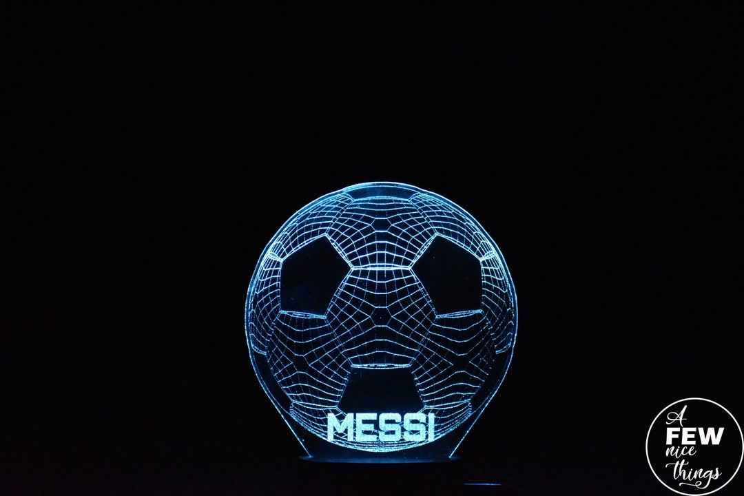 Personalised Football Night Light | Football Light Stand | LED Light ...