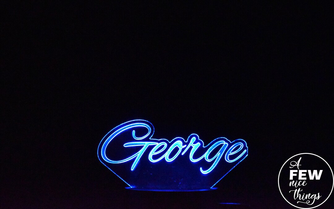 Personalised Name Light: Custom LED Night Light, Kids Room Decor - Etsy