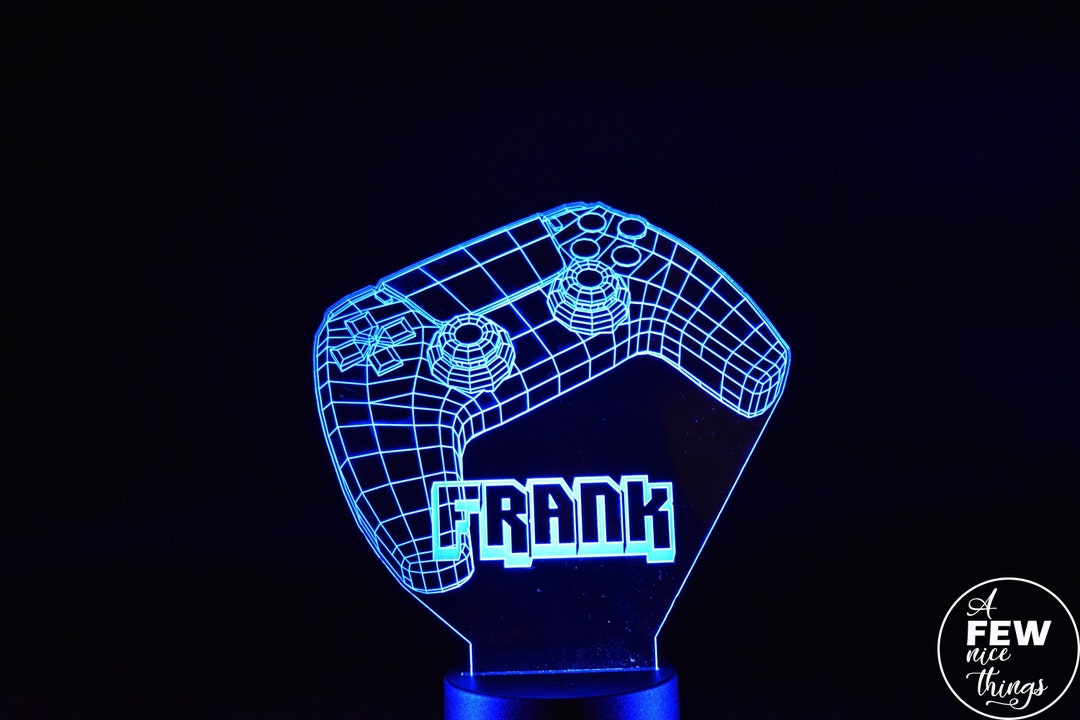 Personalised Gaming Night Light | Gamer Light Stand | LED Light ...
