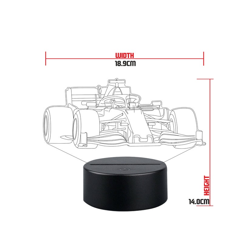 Buy Personalised F1 Night Light: LED Formula 1 Car Light Stand Online ...