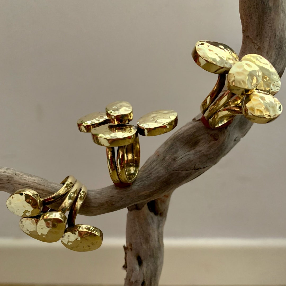 Brass Silhouette Ring - Etsy