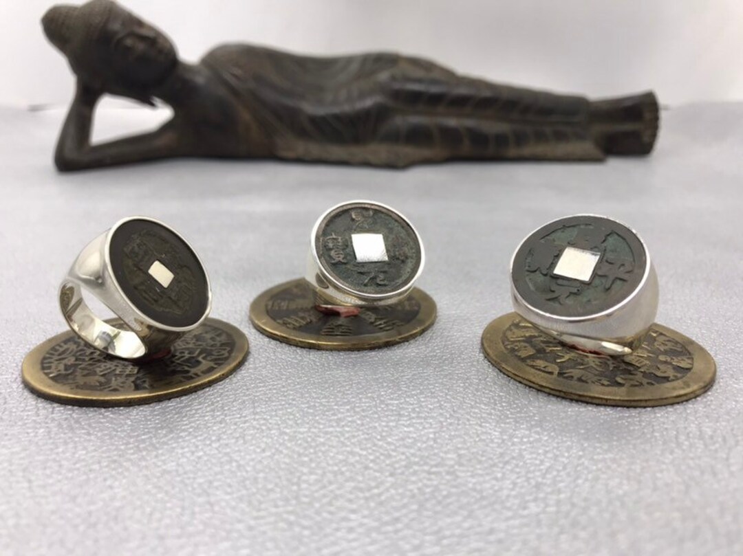 Ring Ancient Coin. Full and Empty, Tangible and Intangible, Balance of Energy Even Measures for ...