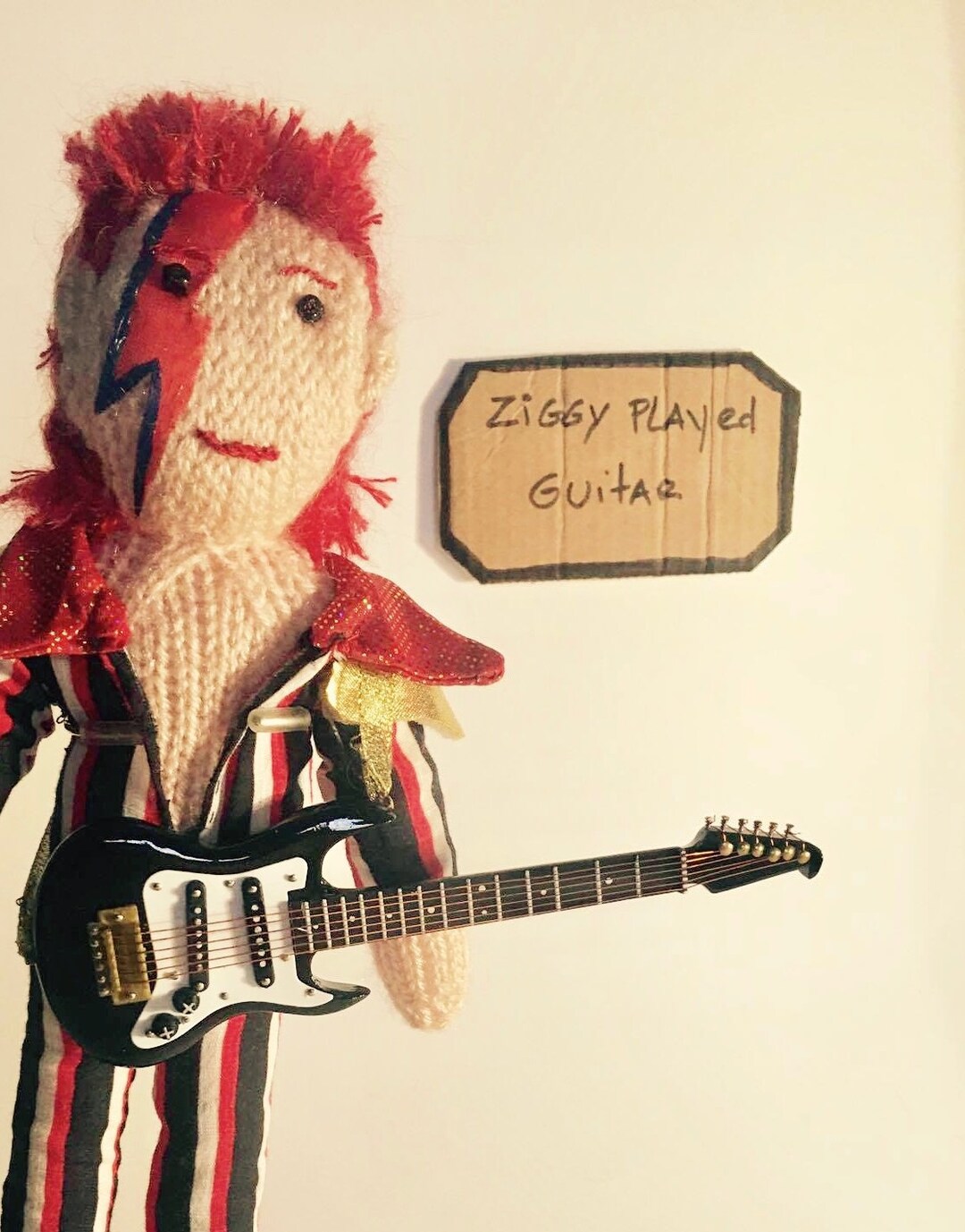 Ziggy Stardust Knitted Doll - Etsy